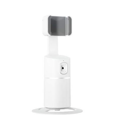 BoxWave Stand and Mount Compatible with Yezz Liv 2 (Stand and Mount by BoxWave) - PivotTrack360 Selfie Stand, Facial Tracking Pivot Stand Mount for Yezz Liv 2 - Winter White