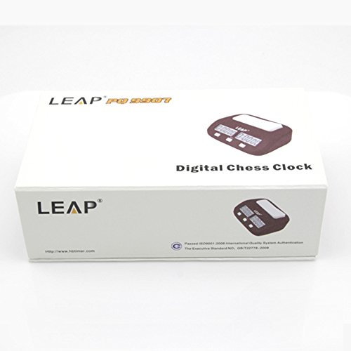 Combo Set - Digital Chess Timer Count Up/Down Chess Game Clock + 25x25cm Magnetic Folding Chess Board with Black & White Chess Pieces + Extra 2 Queens