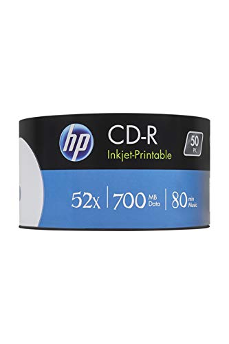 HP CD-R IJ Print 52X 50PK Bulk 700MB