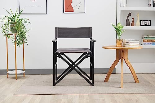 GQHNLUP Folding Beach Chair, Outdoor Camping Chair Modern Comfortable Leisure Folding Chair(Dark Grey)