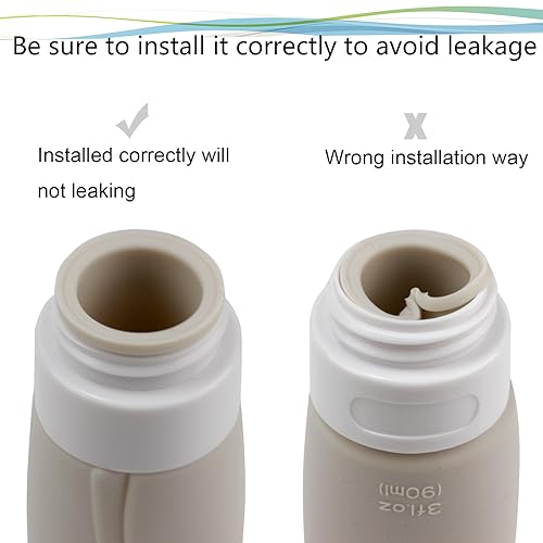YFLife 3oz Travel Size Bottles TSA Approved Leak Proof, Squeeze Travel Size Containers for Shampoo Silicone Travel Bottles Set for Toiletries