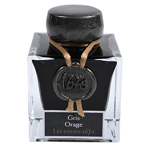 Jack elban Anniversary Ink (1670 with Gold particulates) for Fountain Pen/Fountain Pen Storm Gray hbj15009