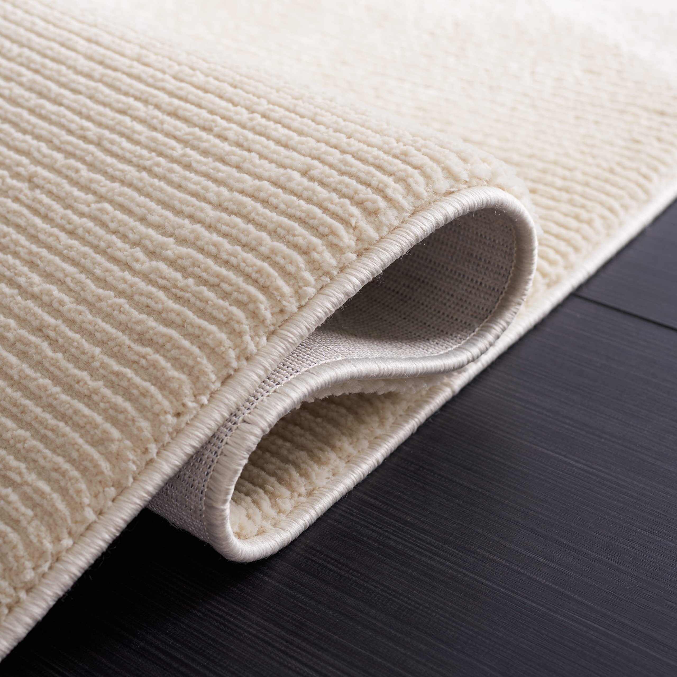 SAFAVIEH Revive Collection Area Rug - 8' x 10', Ivory, Solid Design, Non-Shedding & Easy Care, Ideal for High Traffic Areas in Living Room, Bedroom (REV102A)