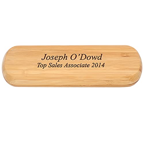 Executive Gift Shoppe | Personalized Bamboo Wood Pen & Case Set | Genuine Bamboo Pen Gift Set
