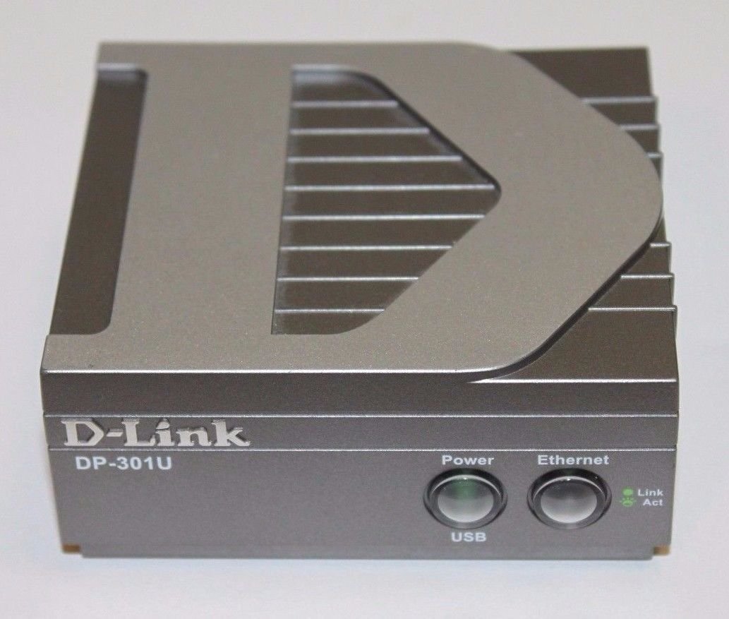 D-Link DP-301U 10/100TX 1-USB Port Print Server