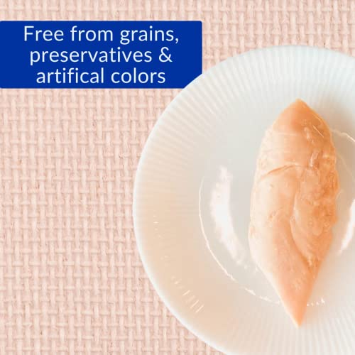 INABA Natural, Premium Hand-Cut Grilled Chicken Fillet Cat Treats/Topper/Complement with Vitamin E and Green Tea Extract, 0.9 Ounces Each, Pack of 10, Variety Pack