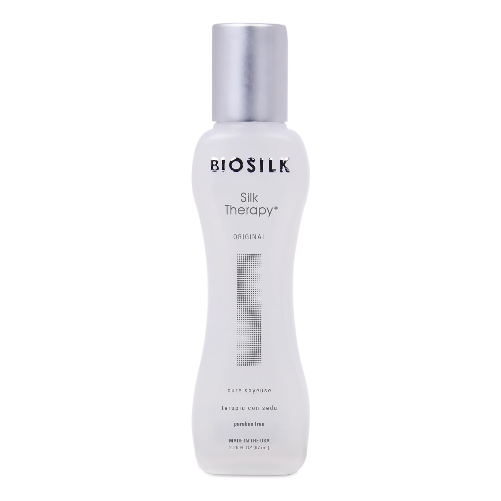 BioSilk Silk Therapy Original, Reconstructing Treatment For Adding Shine & Helping Prevent Split Ends, Sulfate, Paraben, & Cruelty-Free, 2.26 Oz