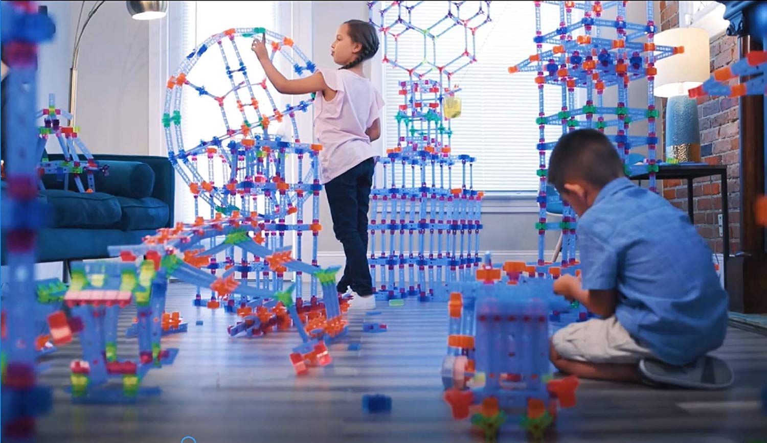 Brackitz STEAM Education Center | STEM Construction Building Block Toy | Sensory Learning Toys for Children PreK-6 | 1224 Pc Set
