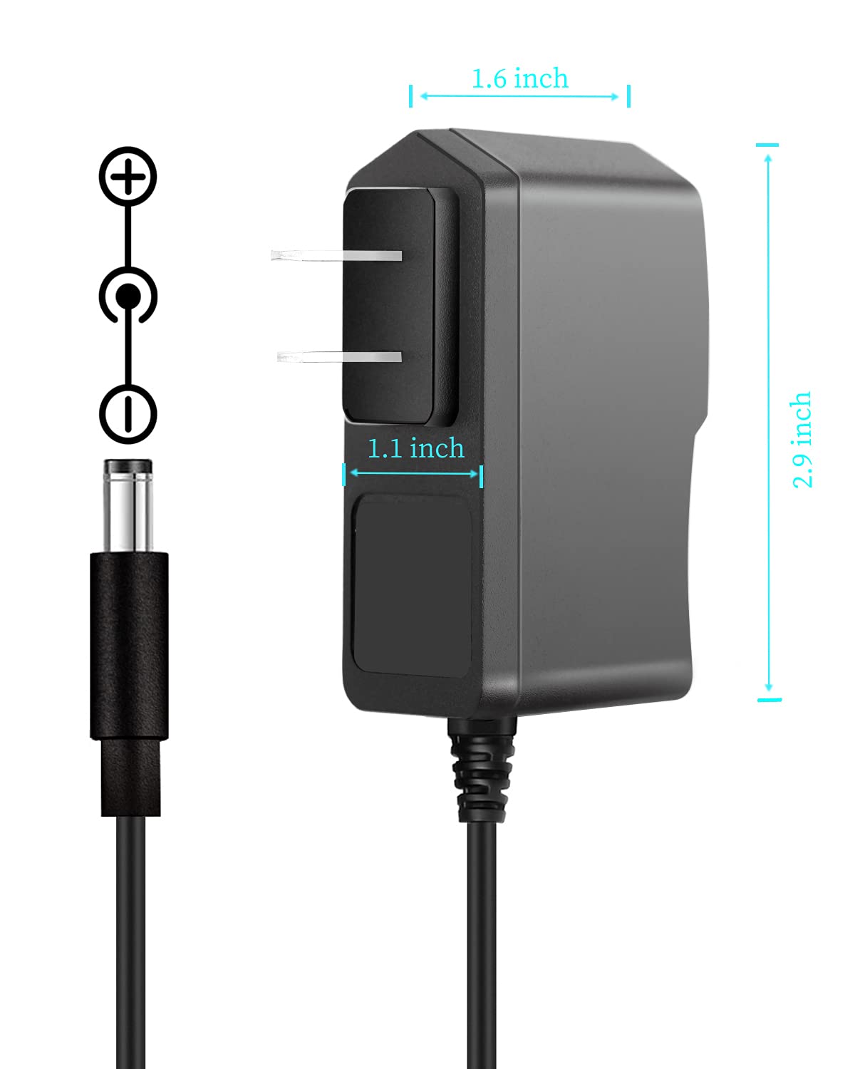 9V AC Adapter Power for BOSS Roland PSB-1U PSB1U, BOSS Roland GT-10 GT-10B BCB-60 Bass Effect Pedal Board, Multi-Effects Guitar, Zoom Guitar Multi Effects Pedal (6ft)