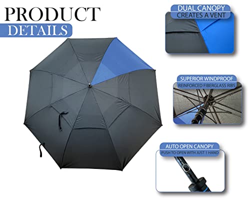 JEF World of Golf 572BB 72" All Sport Protection Umbrella