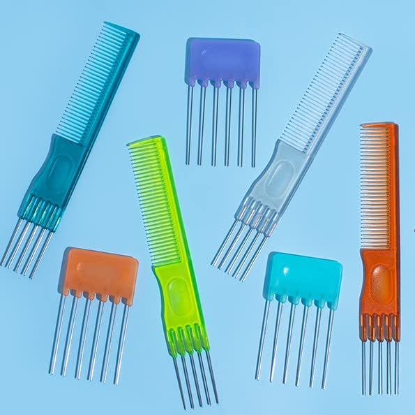 Cricket Ultra Clean Metal Hair Lifting Combs for Volumizing and Styling β Anti-Snag, No-Slip Pick Combs for Wet and Dry Hair, Includes Free Travel Comb - 2 Count