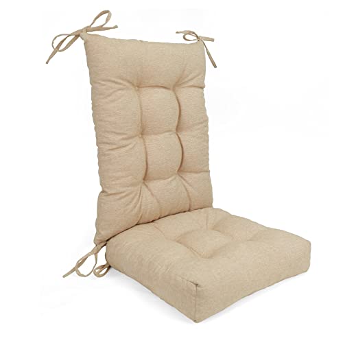 Focuprodu Rocking Chair Cushions.Soft Chair Cushions for Indoor/Outdoor A Variety of Rocking Chairs. Double Non-Slip Design Chair Cushions are Suitable for Patio, Garden. (Plush-Beige)