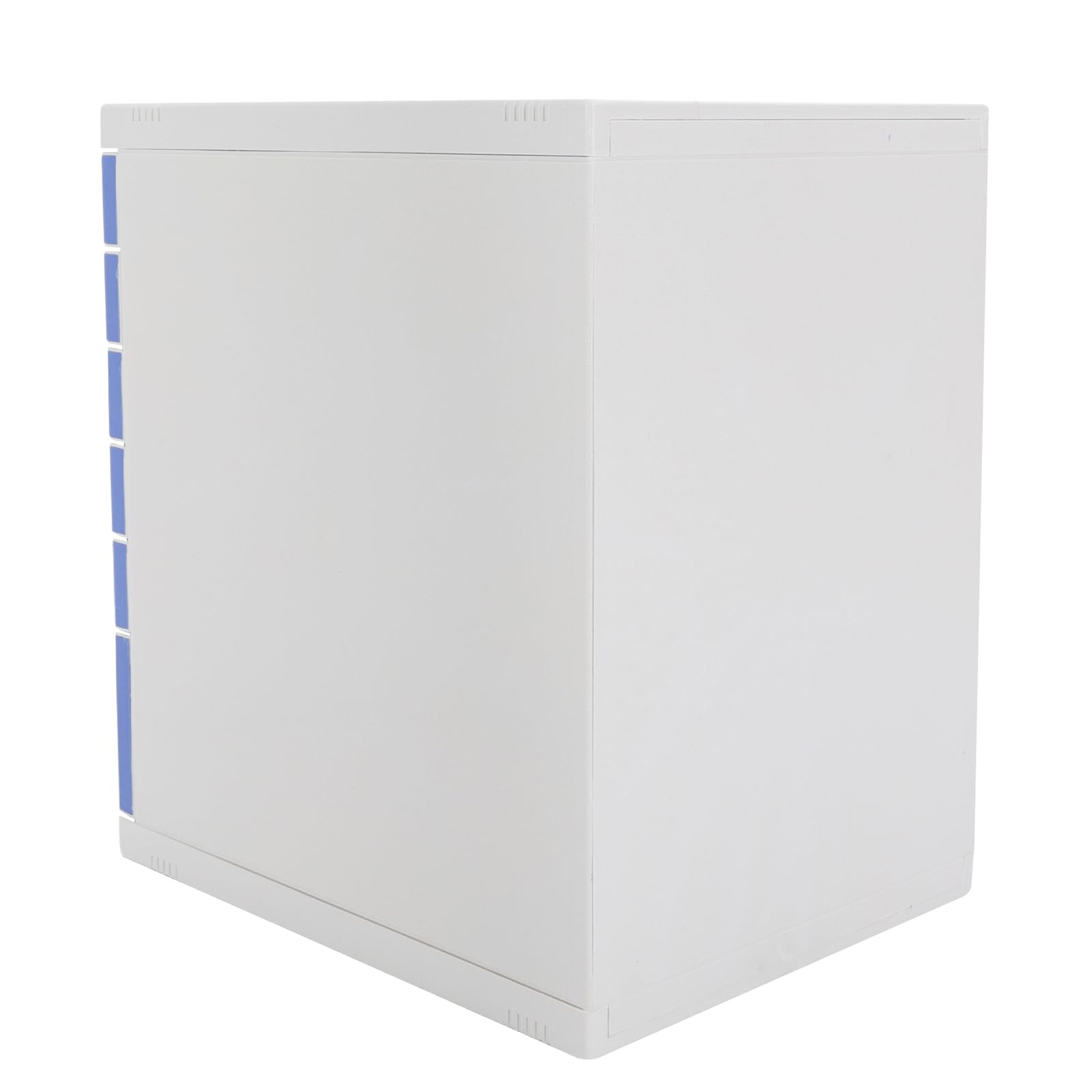 6 Drawer Plastic Storage Bins Lockable Desk File Organizer Modern 6-Tier Storage Box Drawers Organizer with Drawers for Home Bedroom Office, Blue