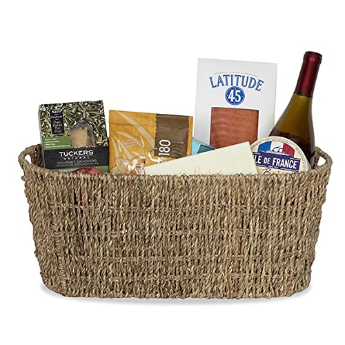 The Lucky Clover Trading Michaela Slim Sea Grass Oval Utility Basket 18 in