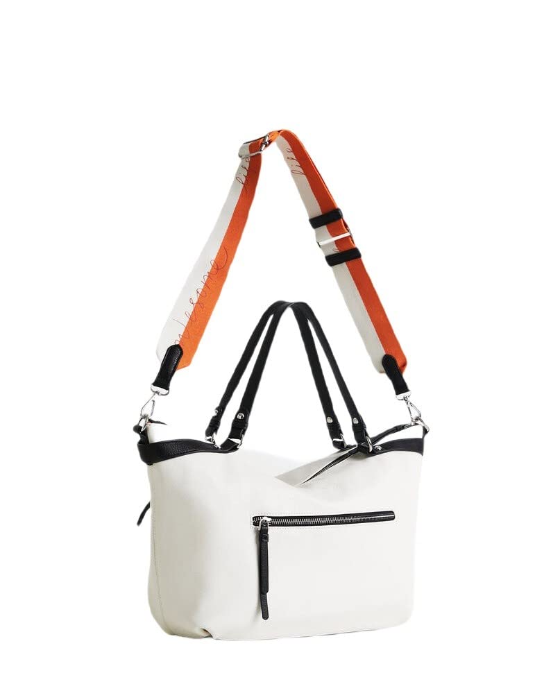 Desigual woMens Casual Hand Bag, White, U US