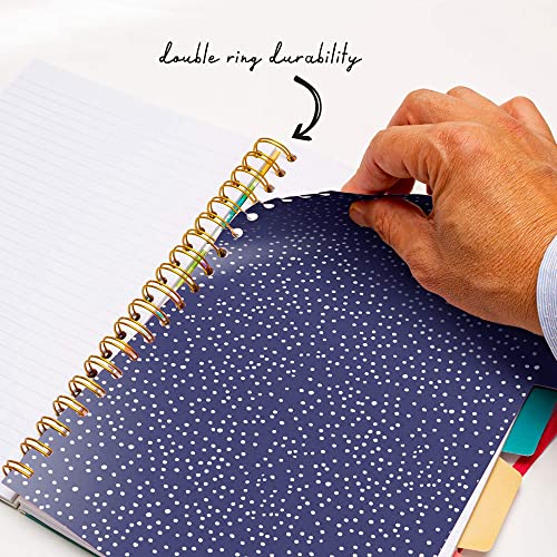 Pukka Pad, Carpe Diem 5-Project Double Spiral Bound Notebook 3-Pack with Repositionable Dividers - 200 Pages of 80GSM Paper with Perforated Edges โ Floral Love, B5 10 X 7in