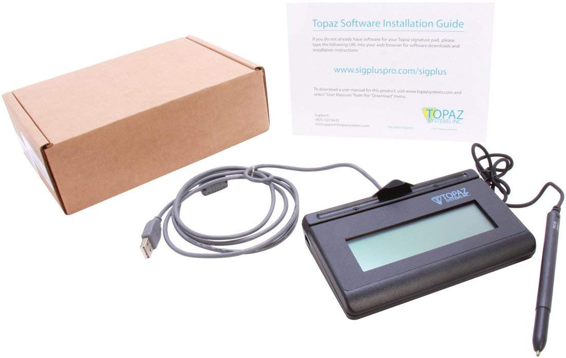 Topaz T-L462-HSB-R SIGNATUREGEM LCD 1X5 USB Signature Capture Pad (Renewed)