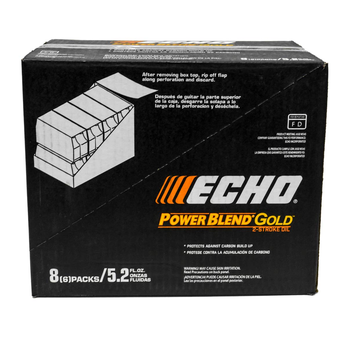 48PK Echo Oil 5.2 Ounce Bottles of 2-Cycle Oil - Power Blend 6450002G 6450002