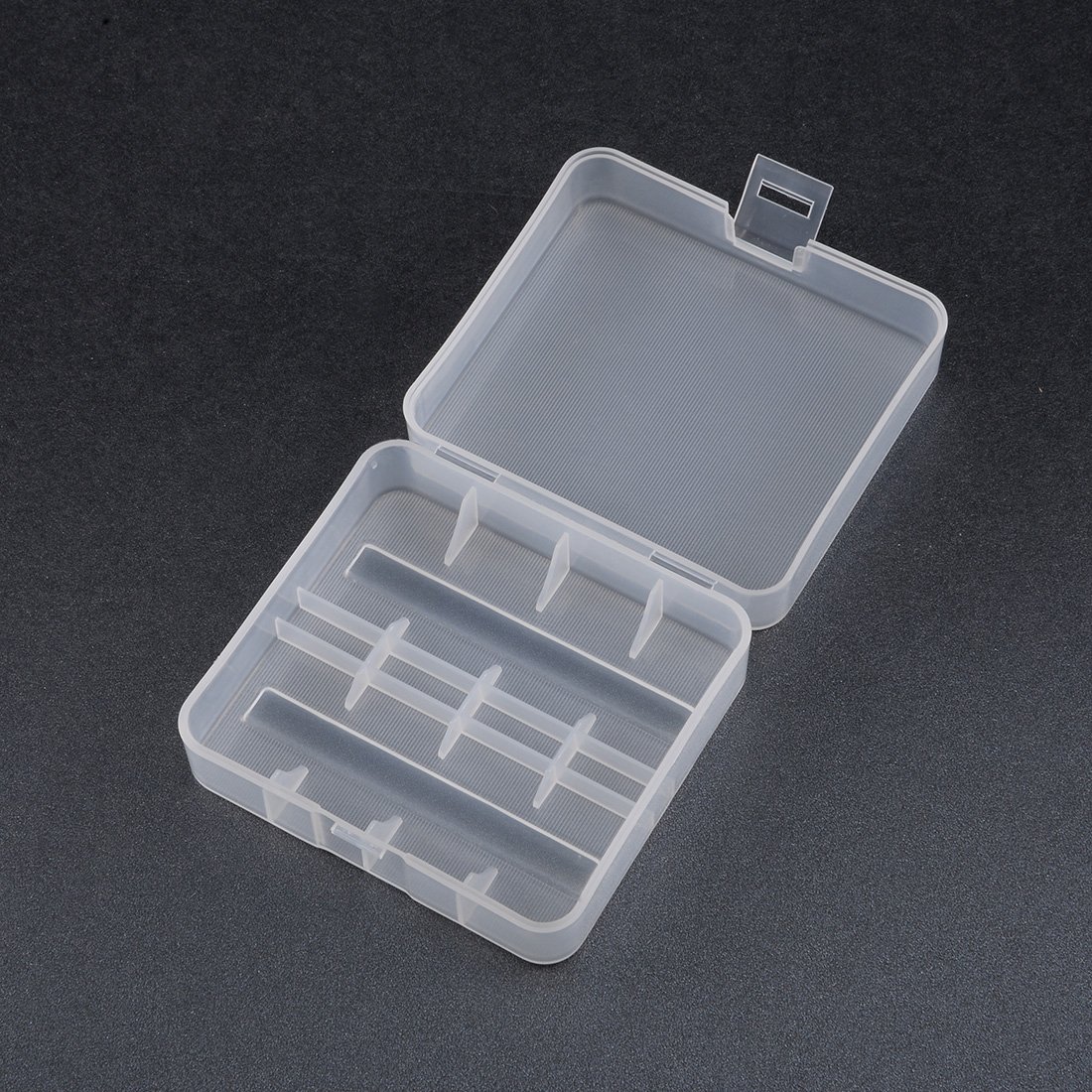 uxcell Hard Plastic Storage Box Battery Holder Organizer Protective Container for 2 x 26650 Batteries