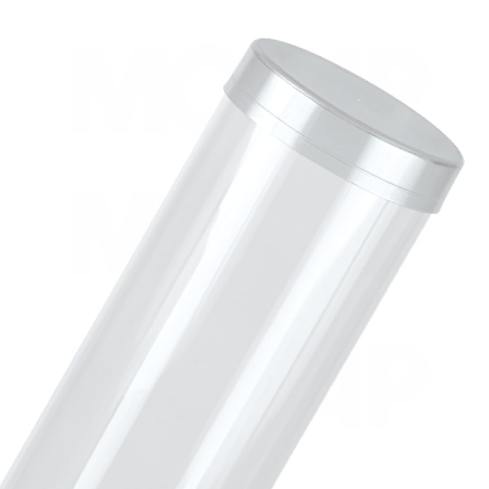 Plastic Clear Caps - Clarified [PCC] Plastic Clear Cap - For Cleartec 4" (101.6mm) Tubes MOCAP PCC4.000 (qty5)