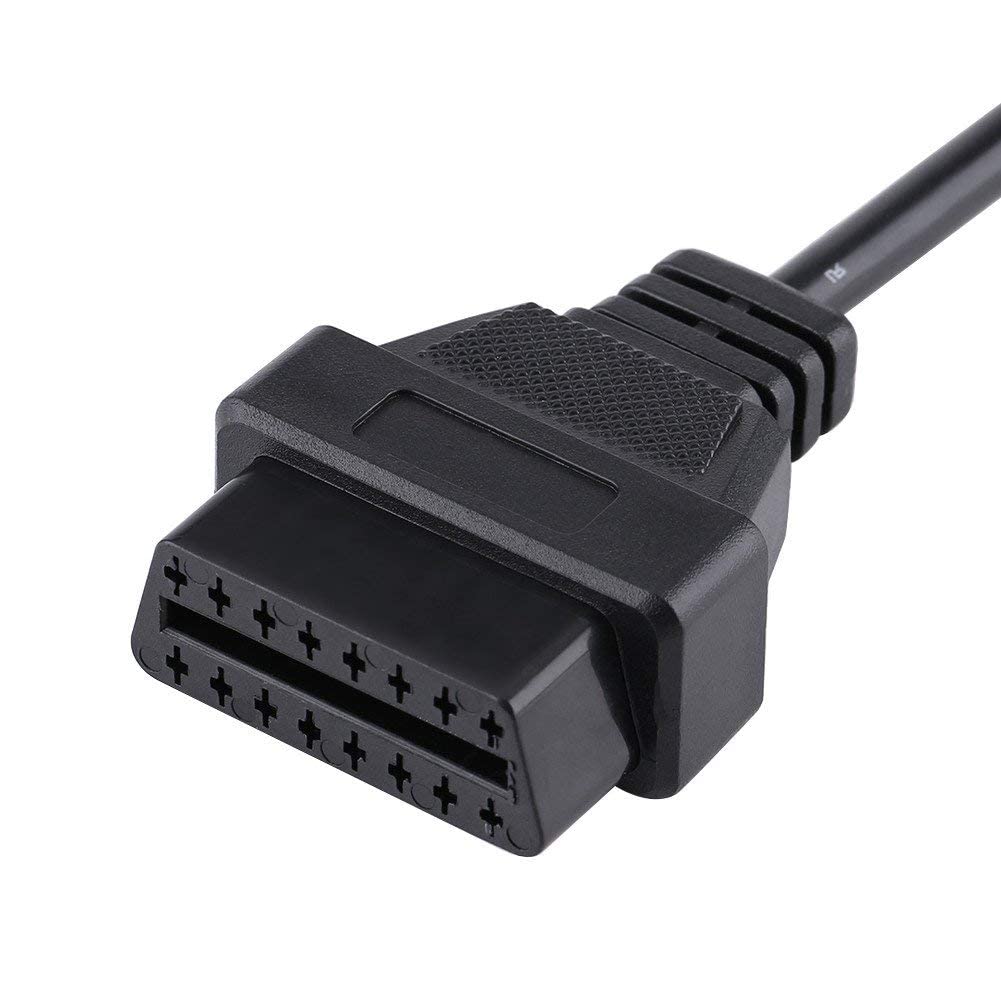 Adapter Scanner Cable Connector, 38 Pin to 16 Pin OBD2 Adapter Connector Diagnostic Cable for Iveco Truck with a 38 Pin Female Interface