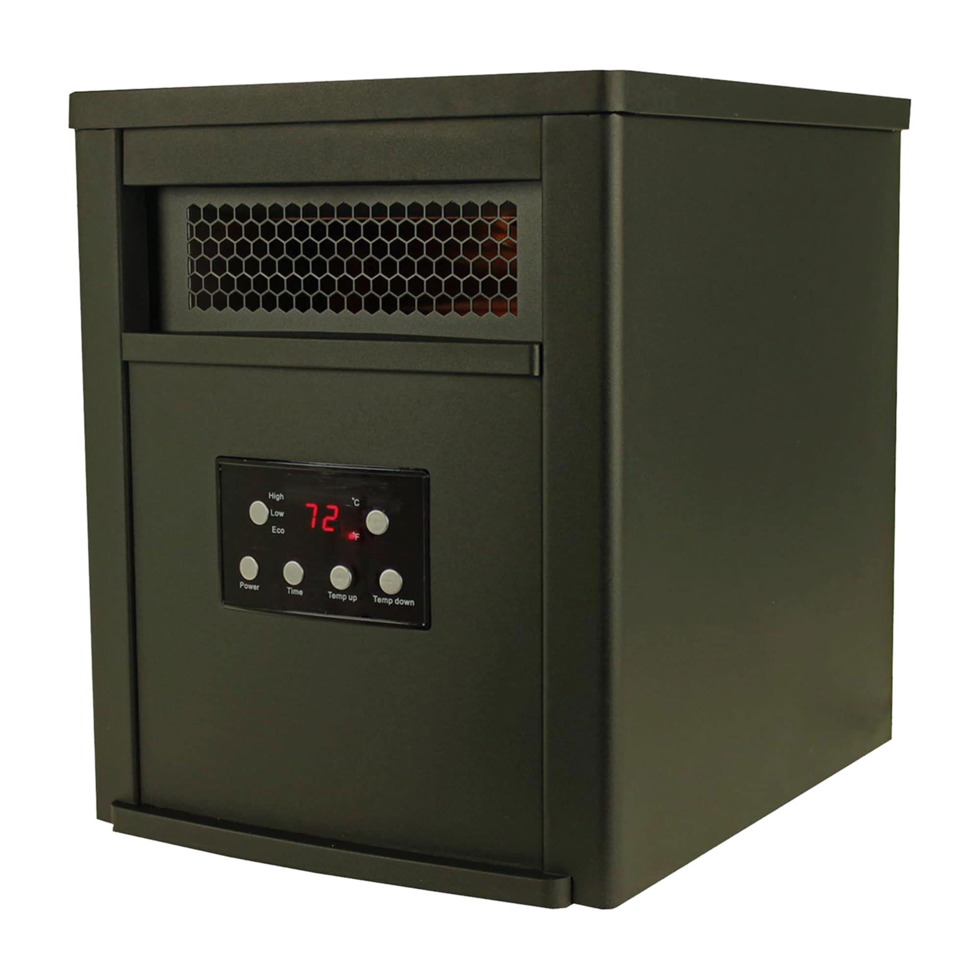 LifeSmart Infrared Quartz Space Heater, 1500W Portable Electric Heater with Remote, Black