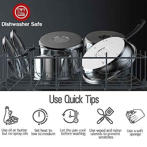 Cook N Home Professional Saucepan, 2QT, Steel