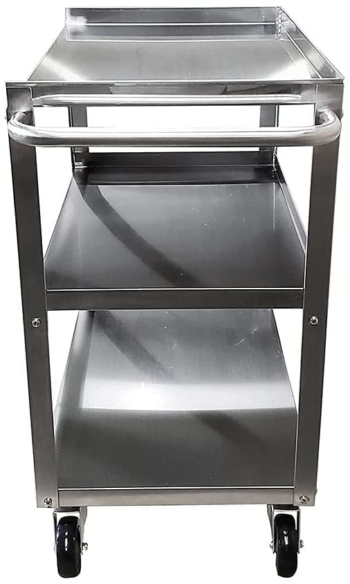 Commercial Stainless Steel 3 Shelf Utility Kitchen Metal Cart 24"X15"X33"