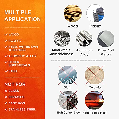 AugTouf 1/8" Titanium Drill Bits (10pcs), 4341 HSS 135° Metal Drill Bits for Wood, Metal, Steel, Plastic, Aluminum Alloy
