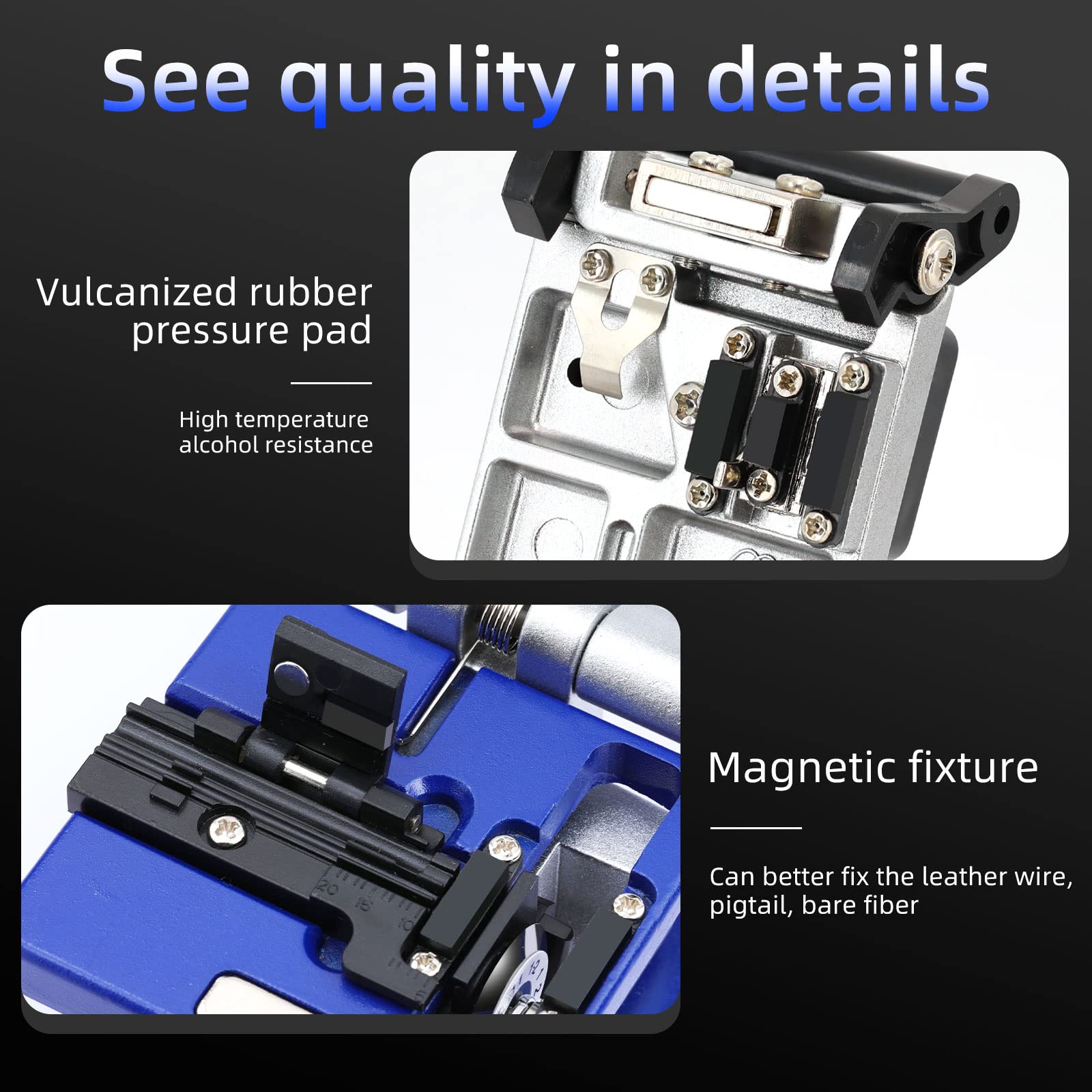 Cruiser FC-6S Optical Fiber Cleaver High Precision Stripping Cutter Tools Cleaves for SUMITOMO with 36,000 Cleaves and Coating Diameter: 250um - 900um