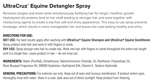 UltraCruz Equine Detangler Spray for Horses, 5 Gallon Refill