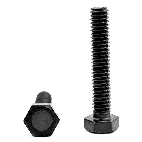3/8-16 x 2 (FT) Coarse Thread Grade 8 Hex Tap (Full Thread) Bolt Alloy Steel Thermal Black Oxide Pk 100