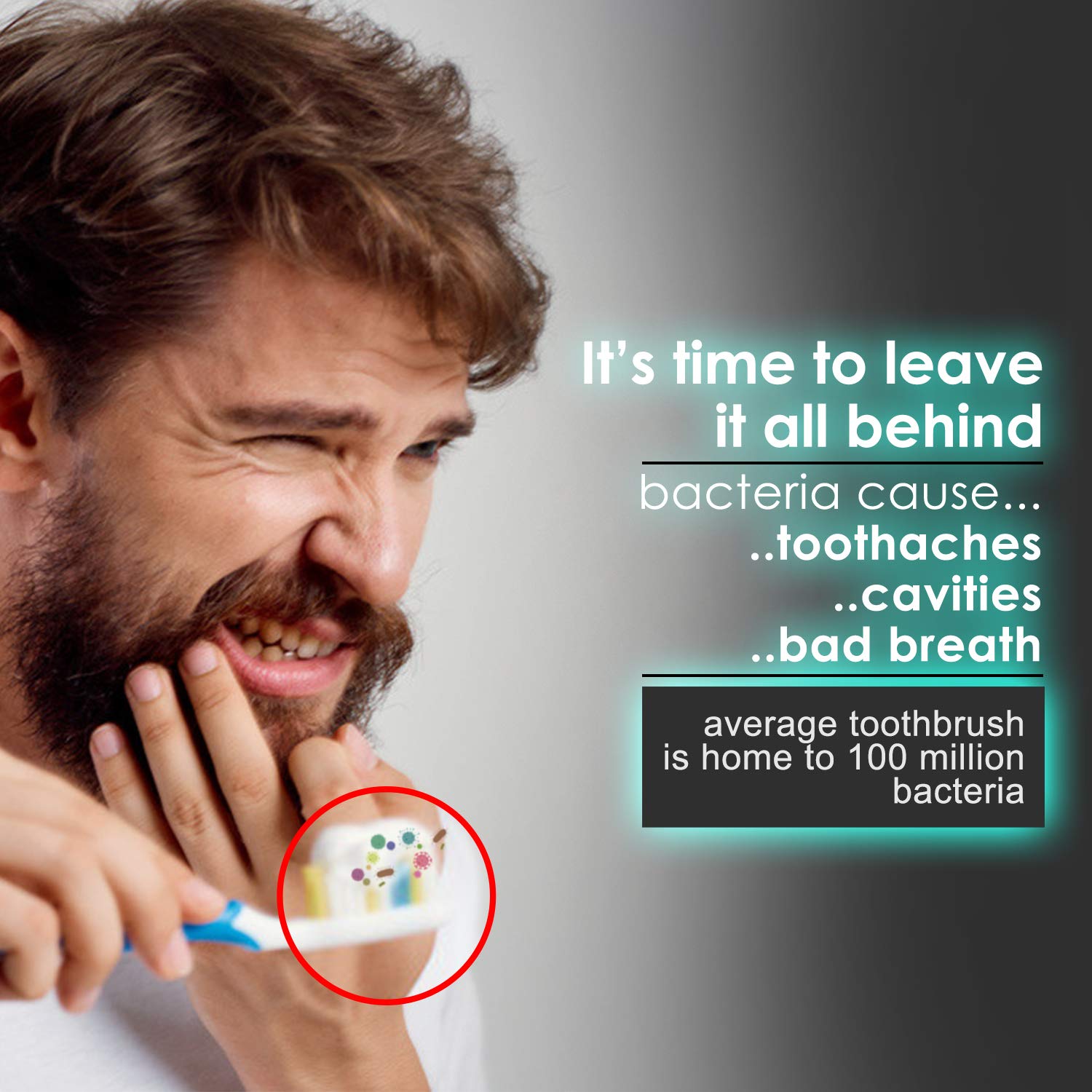 TAISHAN UV Sanitizer Toothbrush Case,Rechargeable Portable Mini Travel Toothbrush Holder,Fits All Toothbrushes for Both Electric and Manual Toothbrushes,Safety Feature, for Home and Travel