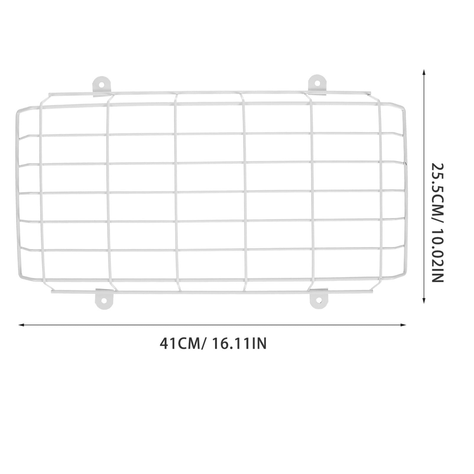 Angoily Wire Guard for Exit Sign Emergency Light Metal Wire Guard Damage Stopper Exit Sign Damage Cage Wall Mounted Emergency Signal Protective Cover (16.11X10.02X1.18 inch)