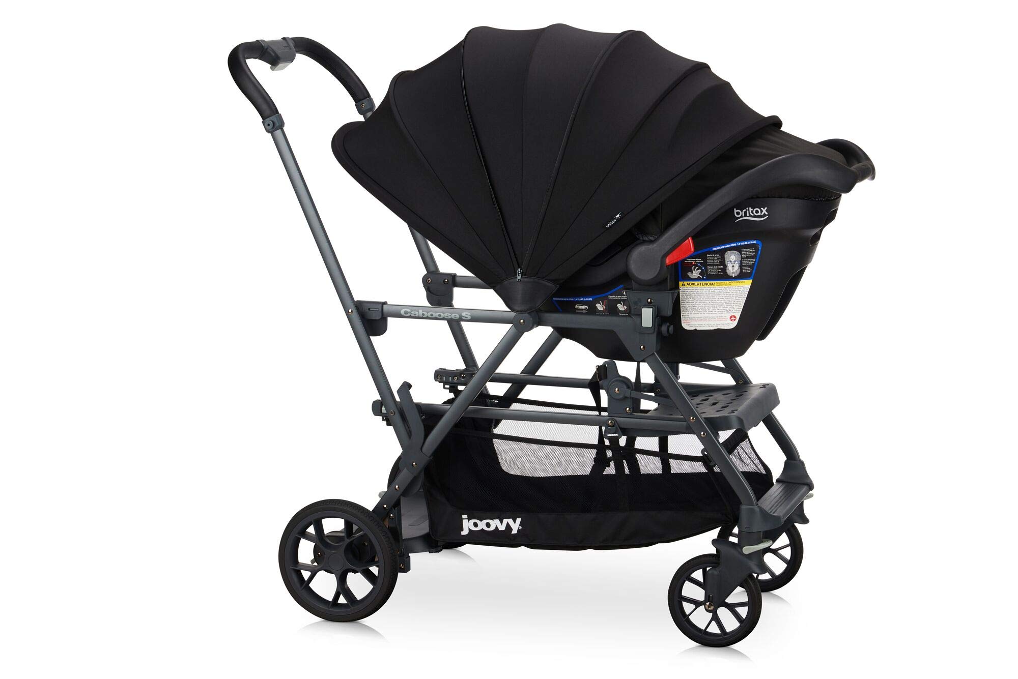 Joovy Caboose S Car Seat Adapter, ONLY Compatible with The Caboose S and Caboose RS Strollers, Works with Select Britax/BOB B-Safe Car Seats