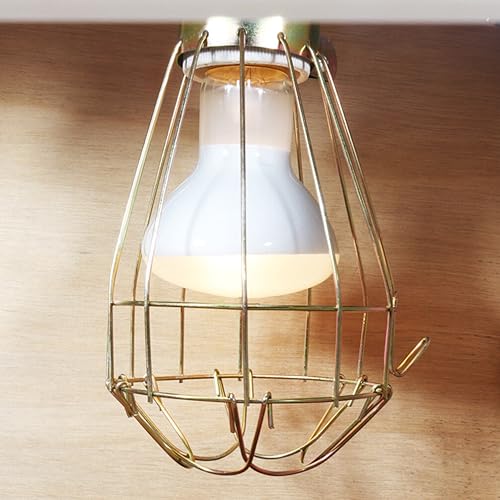 balacoo Ceramic Heat Emitter Bulb Guard Anti Scalding Reptile Heat Lamp Cover Reptile Heat Lamp Mesh Cover