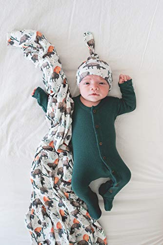 Copper Pearl Large Premium Knit Baby Swaddle Receiving Blanket Bison