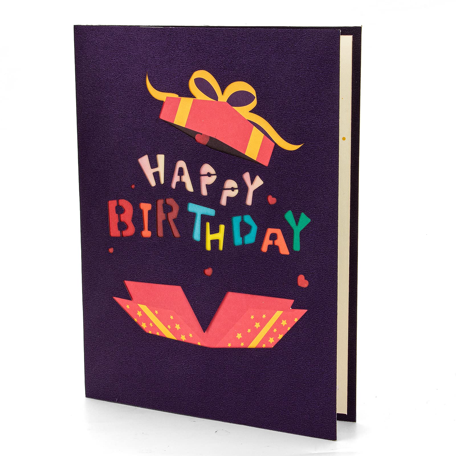 Bajayvovo Handmade Happy Birthday Pop Up Card,Birthday Cards with Envelopes, Blank Inside Birthday Cards,Birthday Card,Birthday Greeting Cards,3D Birthday Card,Pop Up Birthday Cards for Women Men