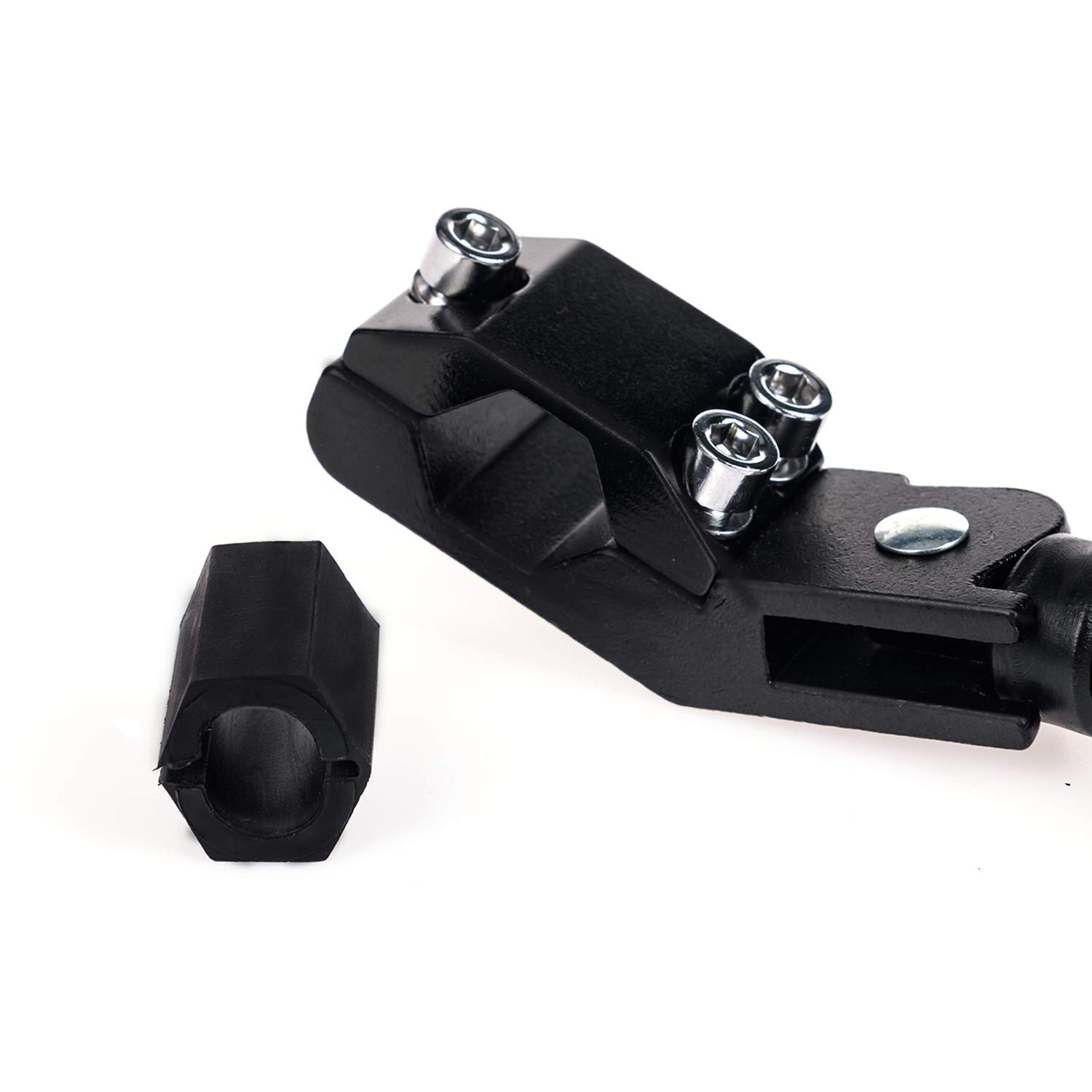ADDMOTOR Bicycle Kickstand Adults Rear Mount Adjustable Bike Side Kickstand Aluminium Alloy (Black)