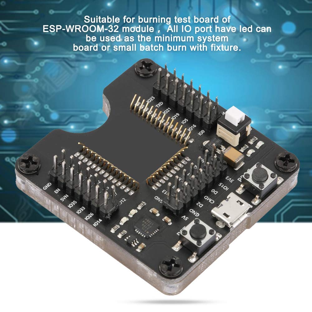 Test Burn Board Small Batch Burn Fixture for ESP-WROOM-32 Minimum System Development Module wled Controller esp32 wt32-eth01 esp32 Programmer