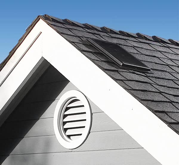 Amtrak Solar Powerful 100-Watt Solar Attic Fan Quietly Cools, Ventilate, Exhaust Your House, Garage, Greenhouse, Chicken Coop or RV Waterproof Plug & Play (Two Fans)