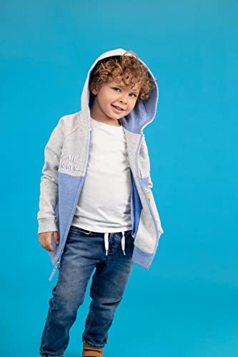 Lyrics by Lennon and McCartney Toddler Boys Fleece Zip-Up Hoodie Blue/Gray 3T