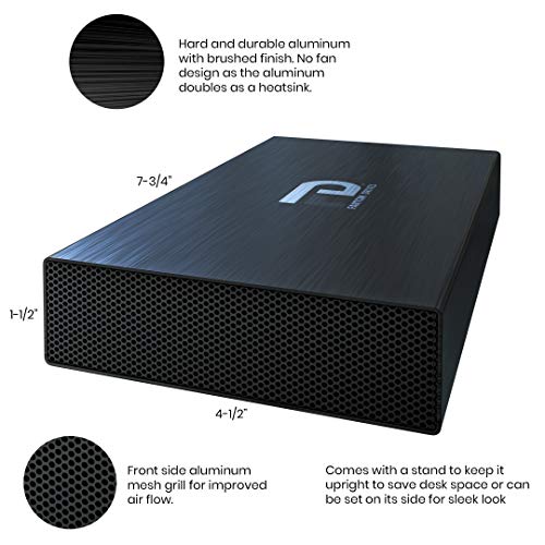 Fantom Drives FD 6TB DVR Expander External Hard Drive - USB 3.0 & eSATA (Comes with Both USB and eSATA Cable) - Supports DirecTv, Arris and More, Black (DVR6KEUB)