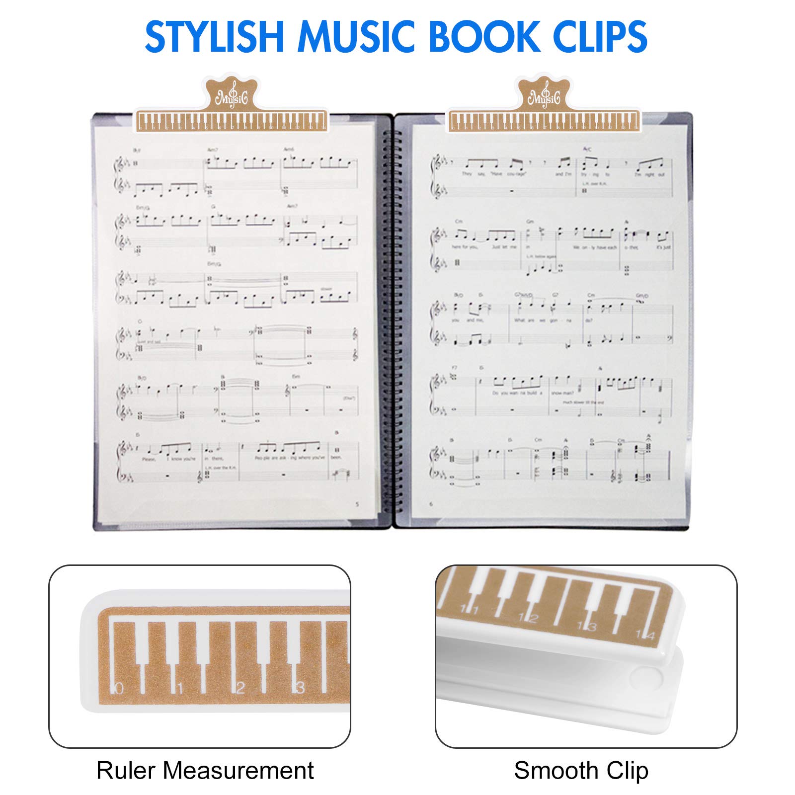 BENBO 88 Key Keyboard Piano Finger Simulation Practice Guide Teaching Aid Note Chart with 1 Music Book Clip, Portable Waterproof Electronic Piano Exercise Cardboard for Beginner Student