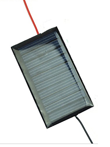 AMX3d AMX Solar 5V 30mA 53X30mm Micro Mini Power Solar Cells for Solar Panels with Wires- DIY Projects - Toys - Solar Charge 3.6v 4 Pcs