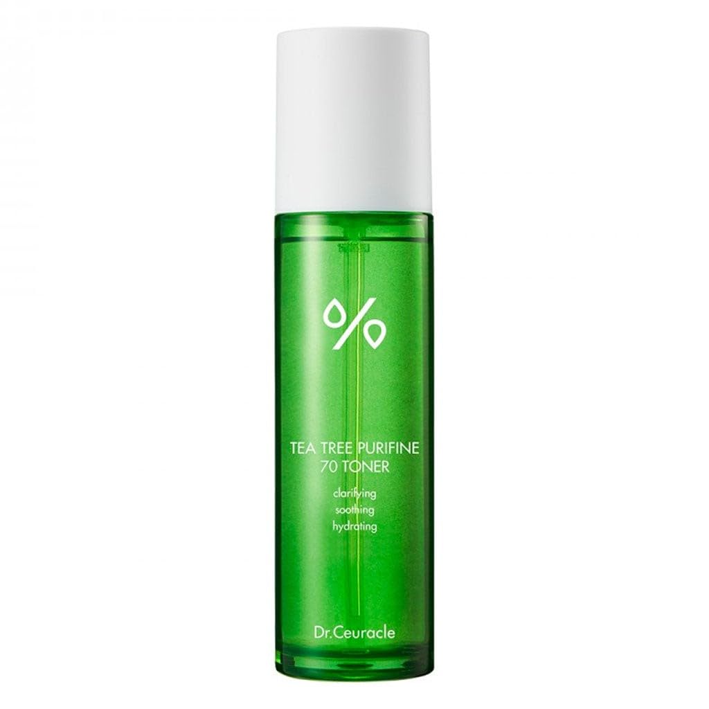The Mildest Tea Tree TonerㅣEffective Repairing Acne TreatmentㅣKorean Skin Care Contains Tea tree 70% Extract, Aloe Vera, AHAㅣLight Weight Watery Texture without sticknessㅣDr.Ceuracle