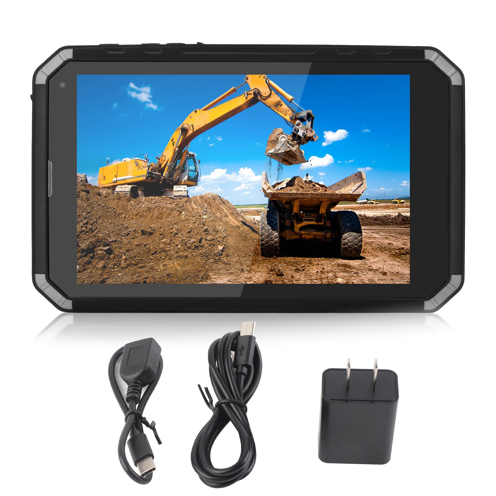 8 Inch Tablet, IP68 Waterproof Tablet Support 5.0MP 4G Network Front Camera for Android 12 for Warehouse for Industrial Use (US Plug)