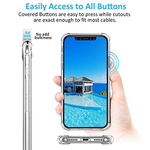 STORM BUY Phone Case Compatible for [ iPhone Xs Max ], Crystal Clear Hard Back Cover with 4 Corners Shockproof Protection Clear Case for iPhone Xs Max, 6.5 inches-CL