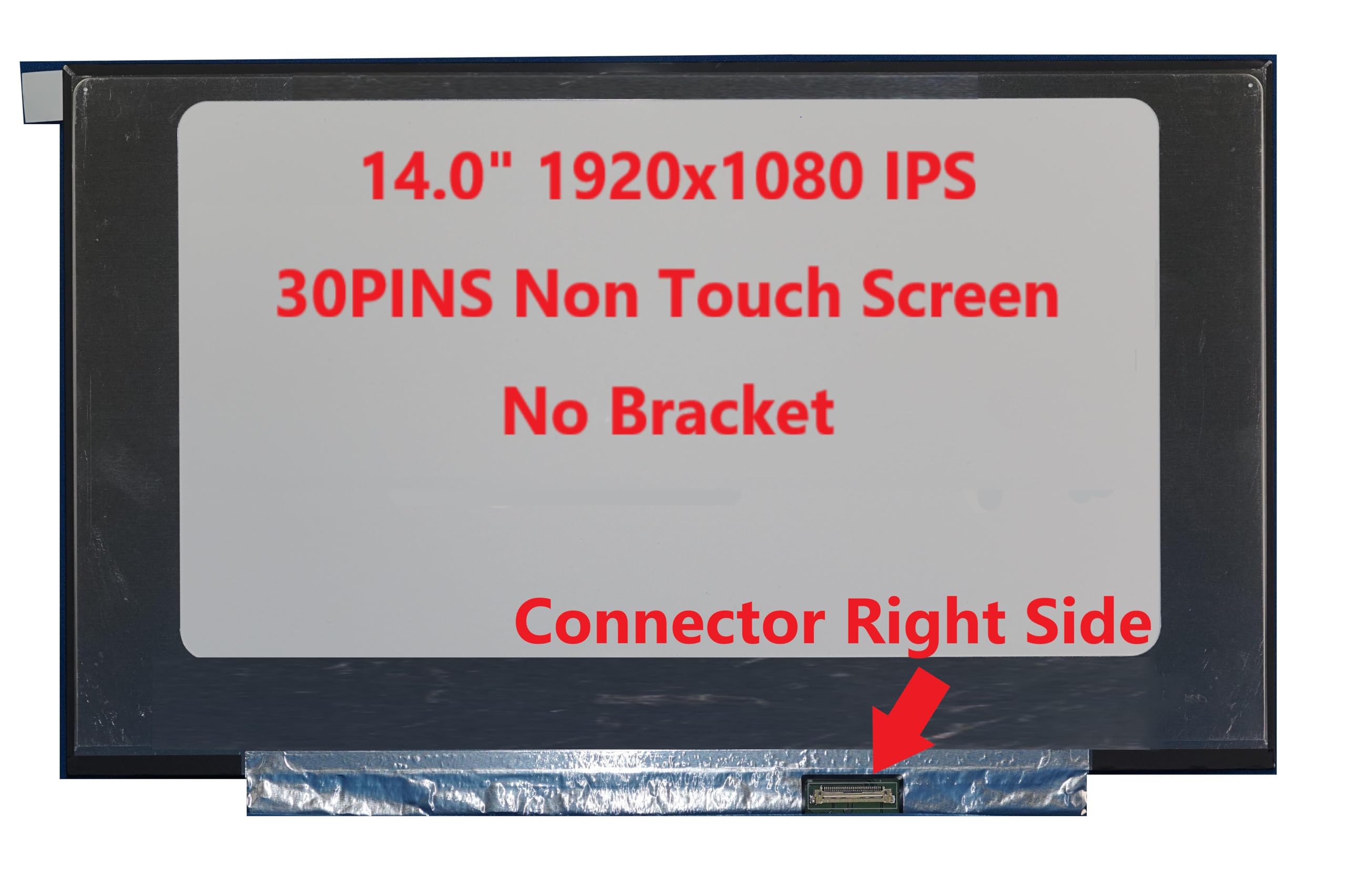 Fullcom New 14.0 inch Screen Compatible with N140HCA-EBA, N140HCA-EBC N140HCE-GP2 (01AY923) Replacement Screen IPS