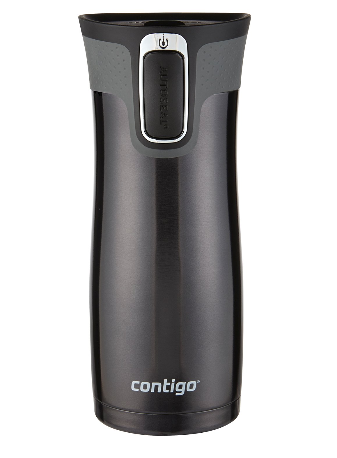 Contigo West Loop Stainless Steel Vacuum-Insulated Travel Mug with Spill-Proof Lid, Keeps Drinks Hot up to 5 Hours and Cold up to 12 Hours, 16oz Black